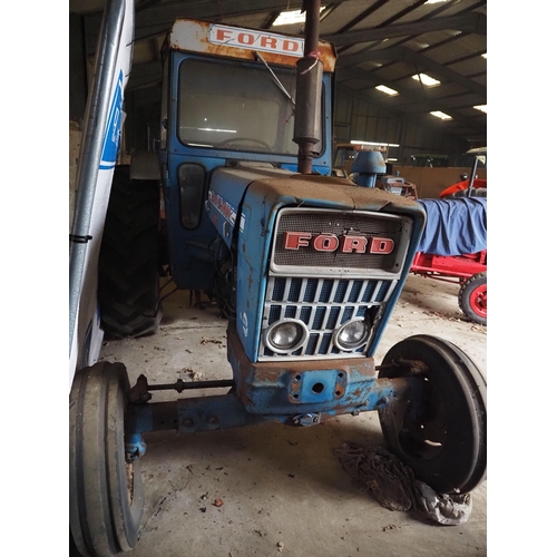 Ford 5000 tractor. Dual Power, showing 9130 hours. C/w Fieco cab, pick ...