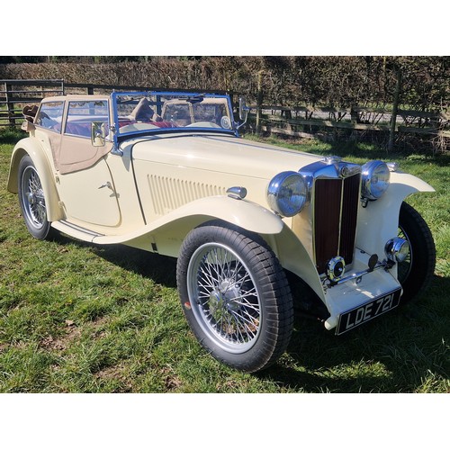 MG TC Sport car. 1949. 1250cc Chassis No. TC9330 Body No. 9083 A 39169 ...