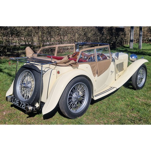 MG TC Sport car. 1949. 1250cc Chassis No. TC9330 Body No. 9083 A 39169 ...