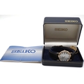 9ct Gold gents Seiko watch in original box, total weight 26g