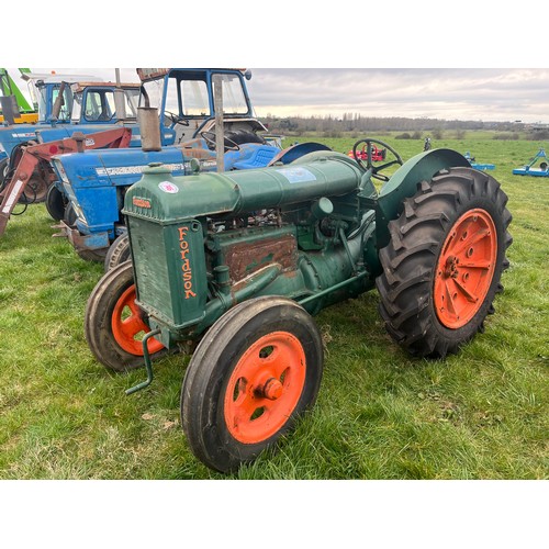 Fordson Standard N tractor. Green narrow wing