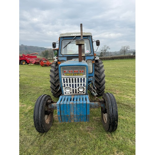 Ford 5000 tractor. C/w front weights, pick up hitch, Sekura cab and ...