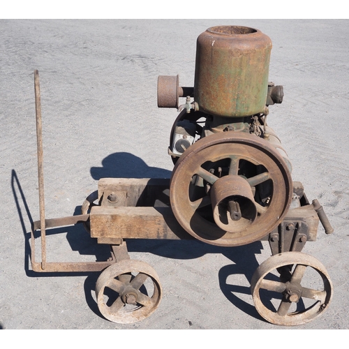 Lister Junior 3 1/2hp stationary engine on trolley