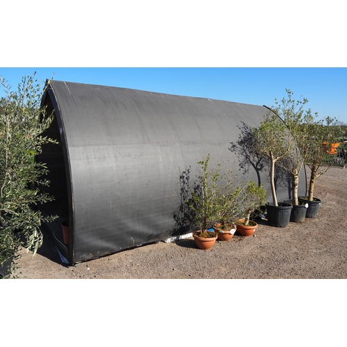 Wishbone glamping pod 18ft with covered veranda, UPVc door and window ...