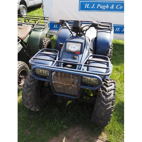 Polaris Trail Boss 350 quad. Runs and drives. Key in office