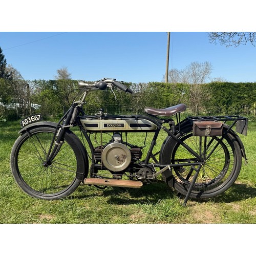 Veteran Douglas 2¾hp flat tank motorcycle. 1913. 350cc. Frame No. 11198 ...
