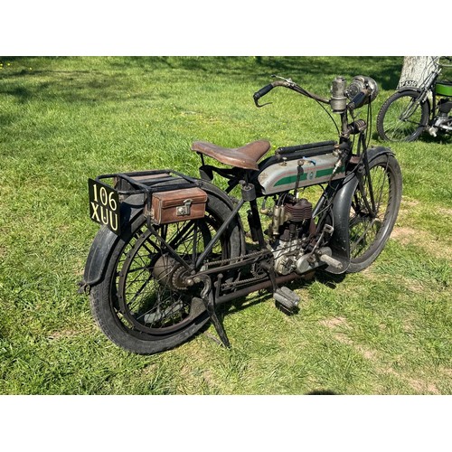 Veteran Triumph flat tank motorcycle. 1914. 550cc. Frame No. 251272 ...