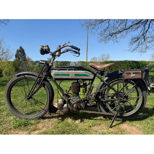 Veteran Triumph flat tank motorcycle. 1914. 550cc. Frame No. 251272 ...