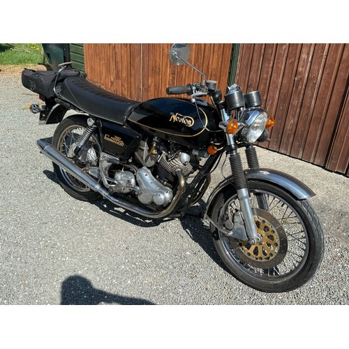 Norton Commando 750 motorcycle. 1973. 745cc Frame No. 220543 Engine No ...