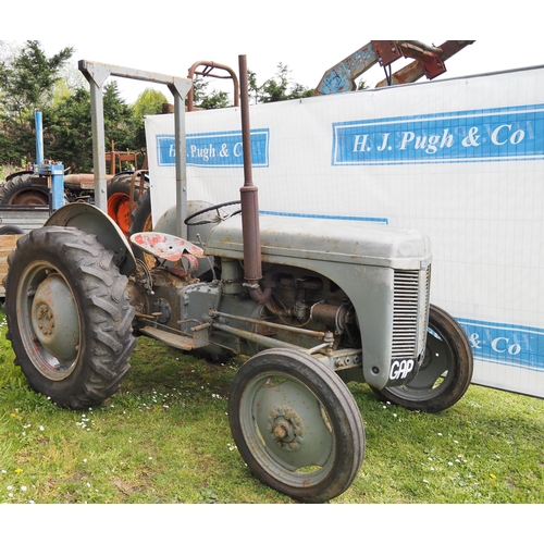 Ferguson TED petrol/paraffin tractor, 1951. Runs and drives. C/w roll ...