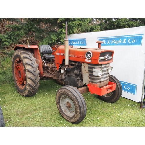 Massey Ferguson 165 Mk III tractor. Showing 1865 hours. Runs and drives ...