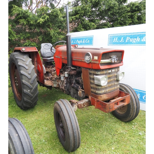 Massey Ferguson 185 diesel tractor, 1976. Showing 8000 hours. Runs and ...