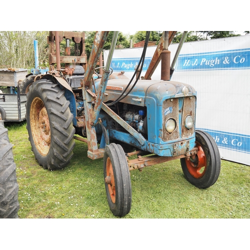 Fordson Super Major tractor. Runs and drives. C/w front end loader and ...