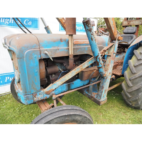 Fordson Super Major tractor. Runs and drives. C/w front end loader and ...