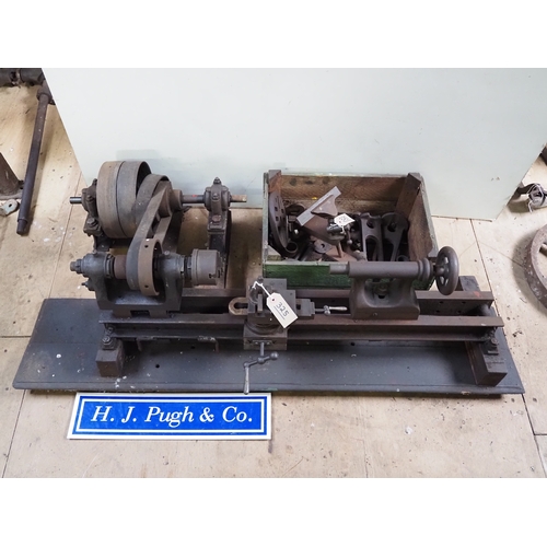 Victorian lathe c/w tooling