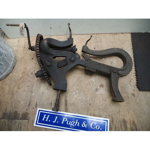 Victorian plate scrolling machine