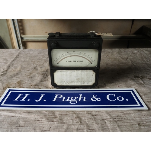 Sangamo Weston frequency meter