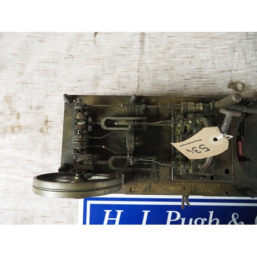 Model duplex steam engine