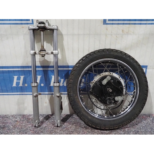 BSA/Triumph forks and TLS front wheel