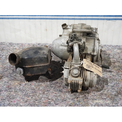 Honda C90 engine and oil tank