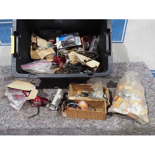 Motorcycle electrical parts to include spark plugs, lights, etc.