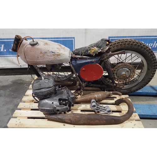Bultaco 250 Pursang motorcycle project. 1968. Engine No. M-4800131 ...