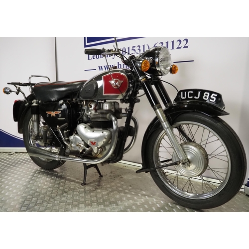 Matchless G9 motorcycle. 1956. Engine number No. X3950 (G12 crank cases ...
