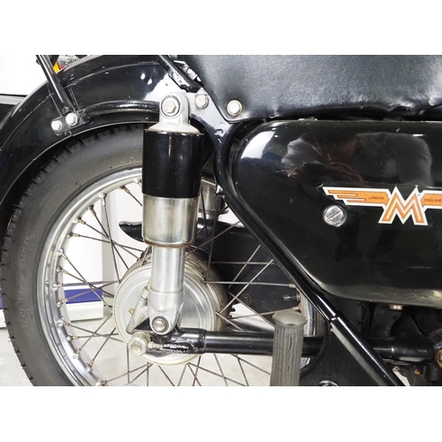 Matchless G9 motorcycle. 1956. Engine number No. X3950 (G12 crank cases ...