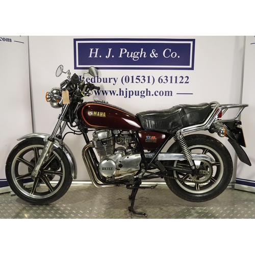 Yamaha XS250 motorcycle. 1980. 248cc Frame No. 4G60000494 Engine No ...