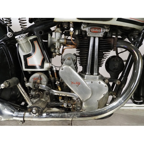Norton ES2 motorcycle. 1937. 500cc Frame No. 82910 Engine No. A36065 ...