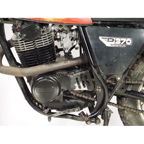 Suzuki SP370 motorcycle. 1978. 370cc Frame No. SP370 110088 Engine No ...