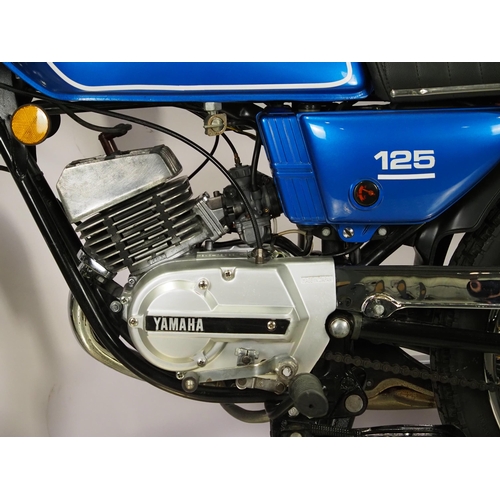 Yamaha RS125 motorcycle. 1983. 123cc Frame No. 2A0-182331 Engine No ...