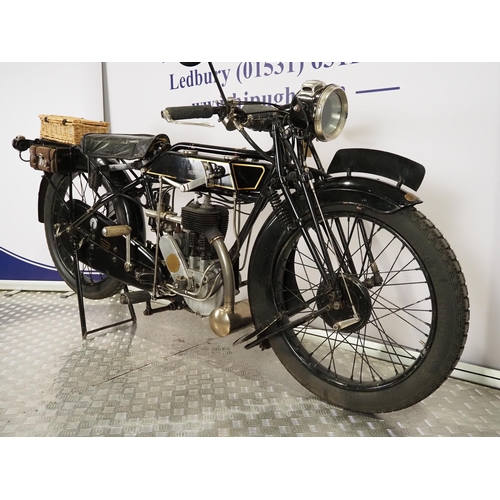 Sunbeam Model 1 Flat Tank motorcycle. 1926. 350cc. Frame No. 22322 ...