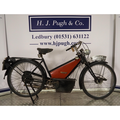 Francis Barnett autocycle. 98cc Engine turns over but will require ...