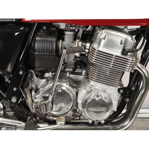 Honda 750 Four Super Sport motorcycle. 1975. Frame No. CB750F-1014976 ...