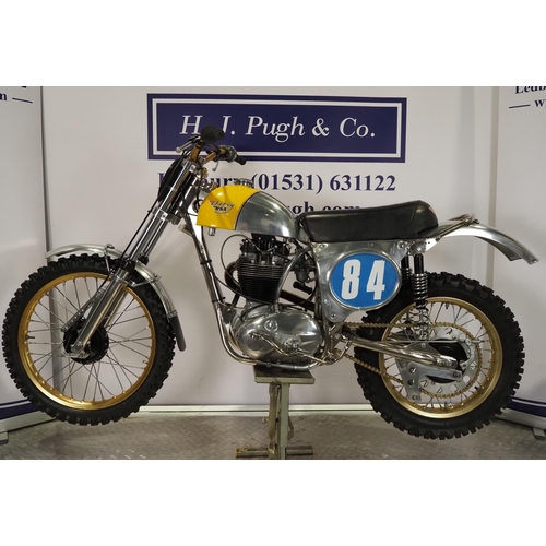 Cheney BSA Mk5 motocross bike. 500cc. Frame No. NC180 011217 No engine ...