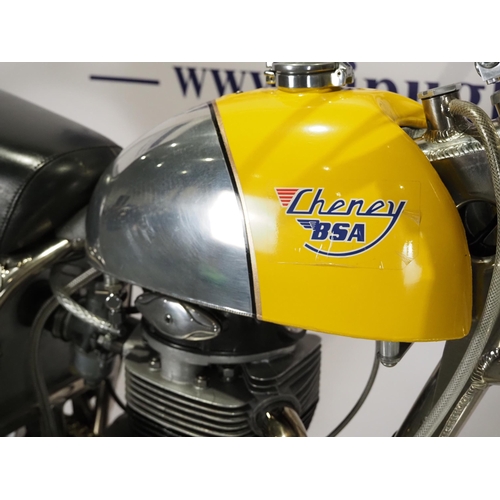 Cheney BSA Mk5 motocross bike. 500cc. Frame No. NC180 011217 No engine number. Runs and rides. Bik