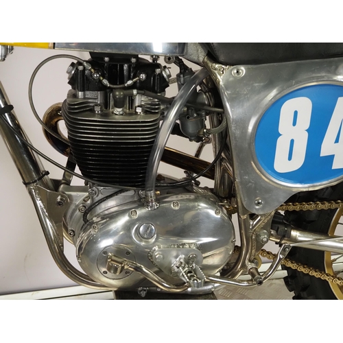 Cheney BSA Mk5 motocross bike. 500cc. Frame No. NC180 011217 No engine number. Runs and rides. Bik
