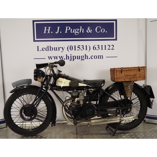 Francis Barnett Super Sports Model 9 motorcycle. 1929. 172cc. Frame No ...