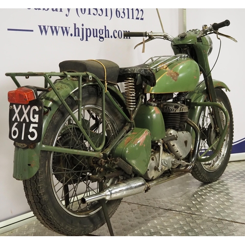 Triumph TRW motorcycle. 1952. 499cc. Frame No. 24574NA Engine No ...