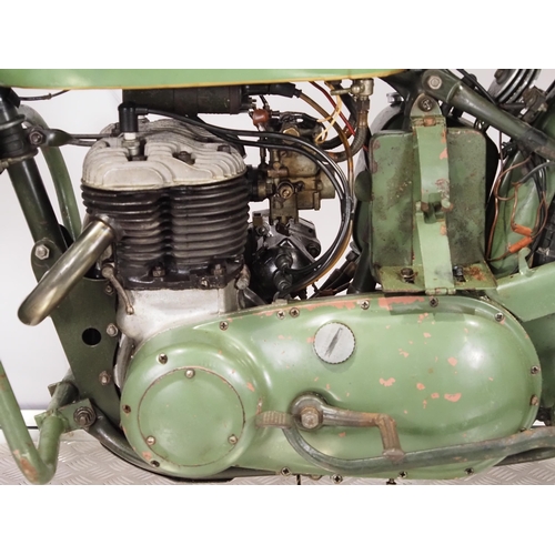 Triumph TRW motorcycle. 1952. 499cc. Frame No. 24574NA Engine No ...