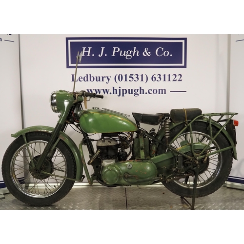 Triumph TRW motorcycle. 1952. 499cc. Frame No. 24574NA Engine No ...