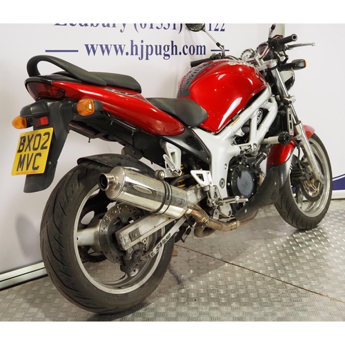 Suzuki SV600 motorcycle. 2002. 645cc Runs and rides. Battery needs ...