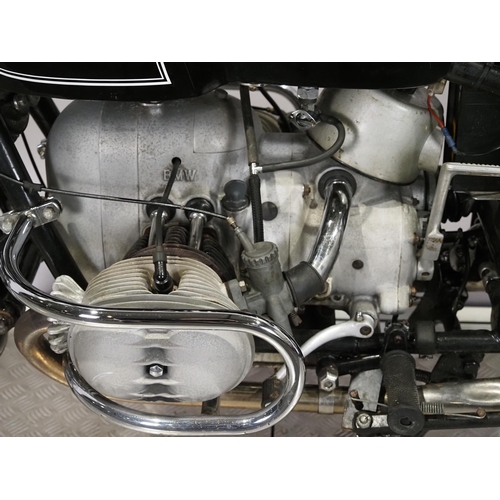 BMW R60 motorcycle. 1958. 600cc. Frame No. 619516 Engine No. 619516 ...