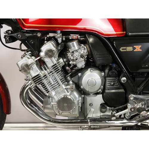 Honda CBX SuperSport motorcycle. 1981. 1047cc Frame No. CB1-2019585 ...