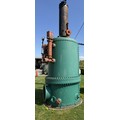 Robey vertical thimble tube boiler. No certificates