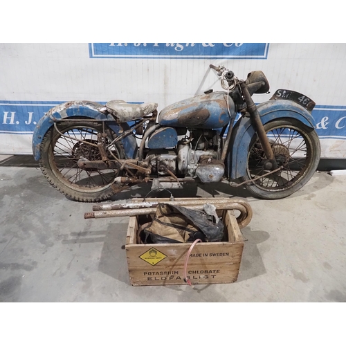 Douglas T35 motorcycle project. 1947. Great restoration project. Engine ...