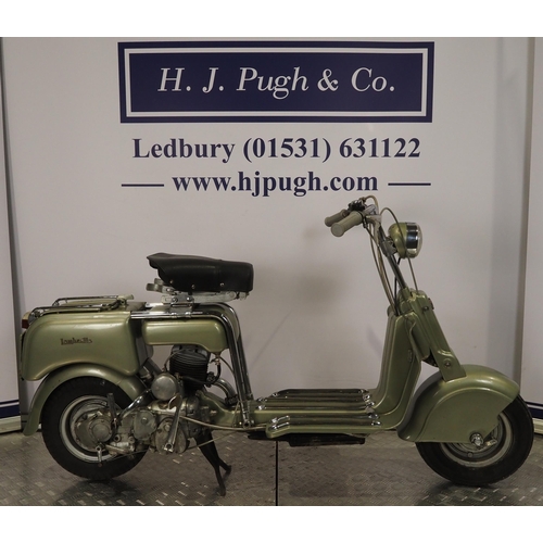 Lambretta model B moped. 1949. 125cc Frame No. 27644 Engine No. OB ...