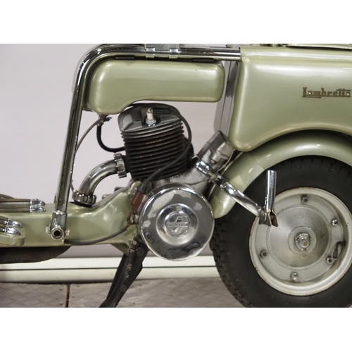 Lambretta model B moped. 1949. 125cc Frame No. 27644 Engine No. OB ...
