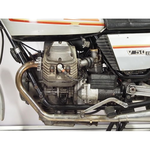 Moto Guzzi V50 - III motorcycle. 1981. 493cc Runs and rides. 2 owners ...